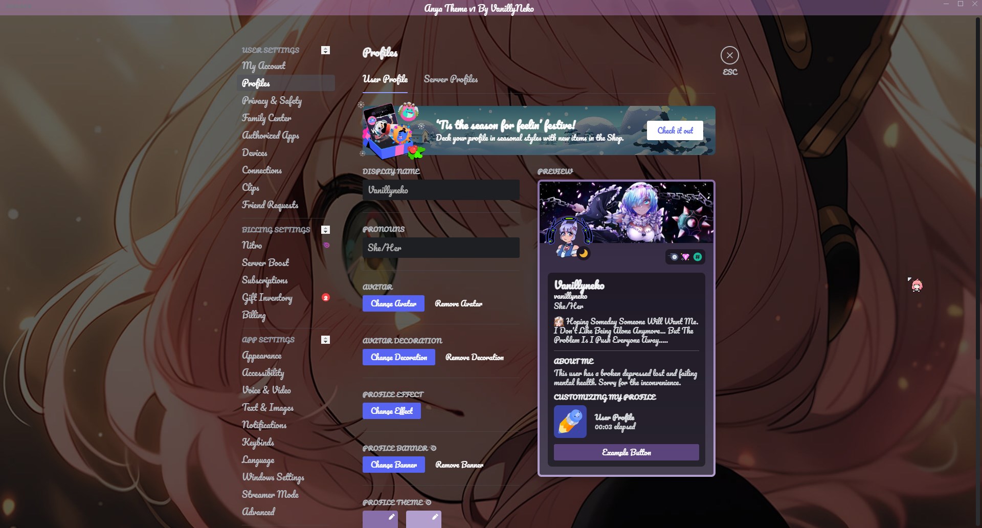 Anya Better Discord Theme | Anya-bd